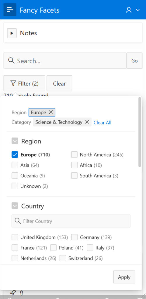 APEX Fancy Facets – HardLikeSoftware